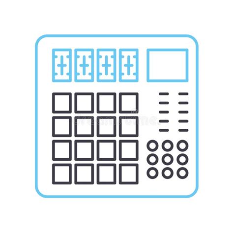 Midi Controller Keyboard Blueprints Stock Vector Illustration Of Classic Keyboard 231657064