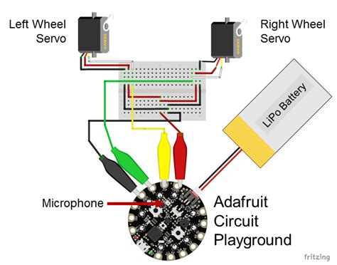 Add Circuit Playground Circuit Playground Sound Controlled Robot Adafruit Learning System