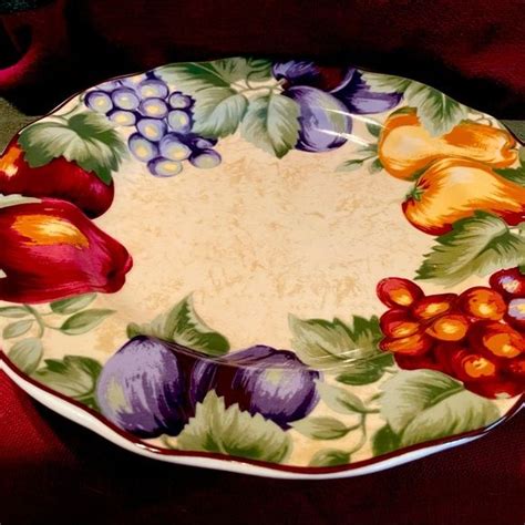Napa Valley Dinner Plate By Noble Excellence Dinner Plates Plates Fruits Images