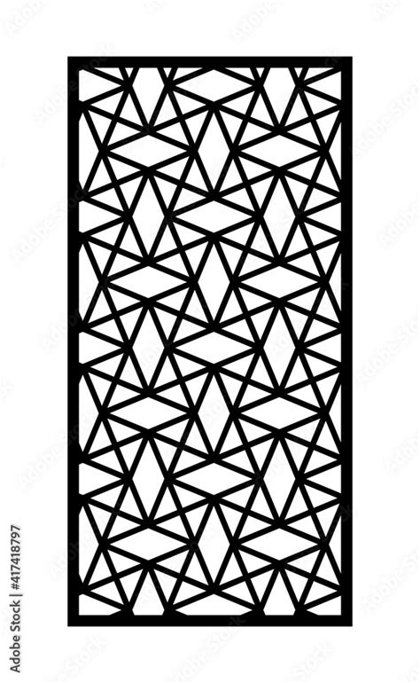 Decorative Panel Screen Wall Modern Cnc Pattern Vector Panel For Laser Cutting Template For