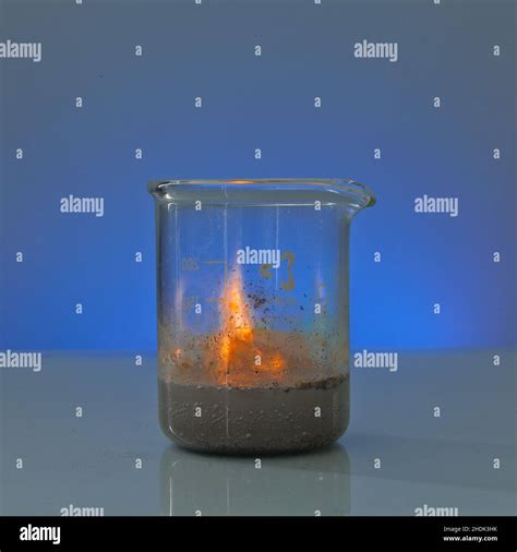 Flame From Spontaneous Combustion Of Pyrophoric Silanes As Magnesium Silicide Reacts With Water
