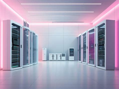 Premium Photo Digital Backbone 3d Render Of Server Room Interior In Datacenter