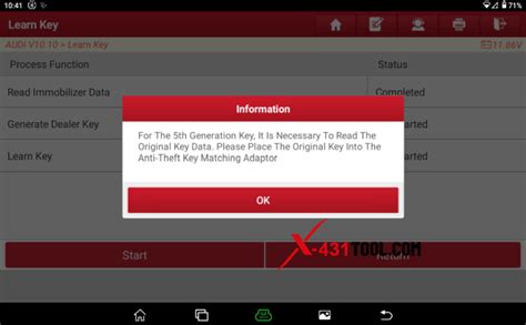 LAUNCH X431 User Manual Key Matching Key Learning Function