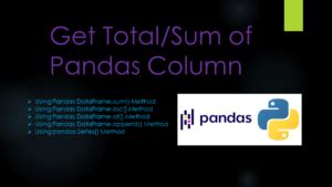 Pandas Get Total Sum Of Columns Spark By Examples