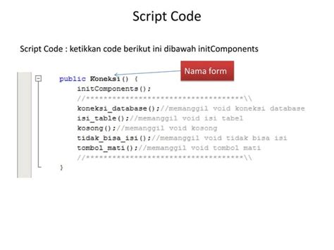 Java Membuat Form Data Mahasiswa Ppt