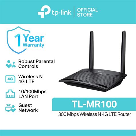 Tp Link Tl Mr100 300mbps Wireless N 4g Lte Open Line Travel Wifi Router