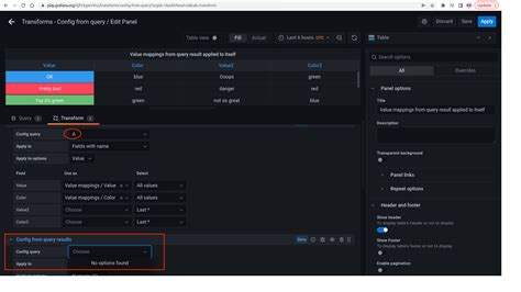 Transformation Refid Not Showing On 2nd Config From Query Result Instance Configuration