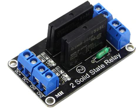 Solid State Relais Module 5v 2 Kanaals Omron G3mb 202p Otronic