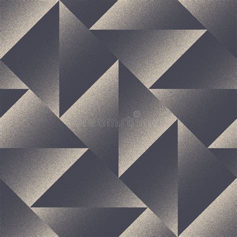 Ultra Modern Geometric Seamless Pattern Trend Vector Dotwork Abstract Background Stock Vector