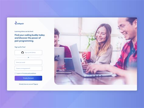 Codepair Find Your Coding Buddy By Luke D Harrison On Dribbble
