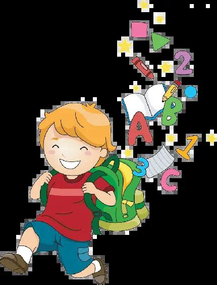 عکس Png پسر کارتونی خندان در حال حرف زدن با بهترین کیفیت