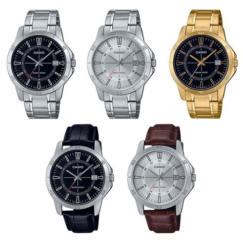 Casio Standard นาฬิกาข้อมือผู้ชาย รุ่น Mtp V004 Mtp V004d Mtp V004g Mtp V004l Mtp V004d 1c Mtp
