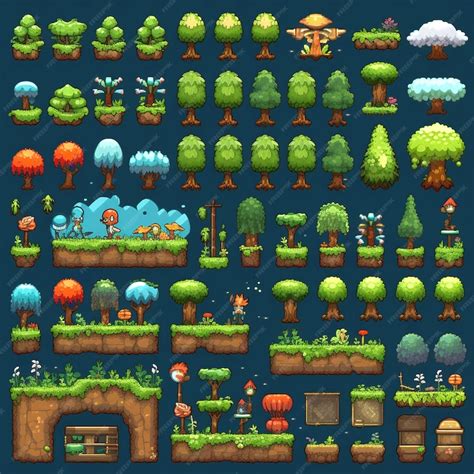 Premium Photo 2d Game Sprite Sheet Sprites