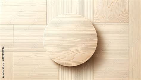 The Image Features A Minimalistic Background With A Light Wood Grain