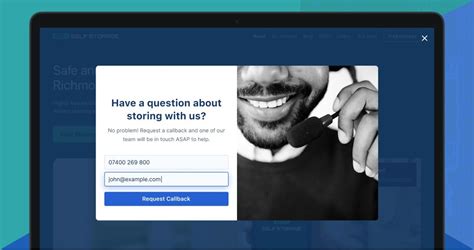 Pop Up Form Ideas For More Self Storage Leads Stora