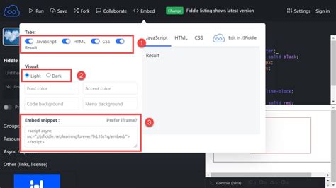 워드프레스에 Jsfiddle 코드 표시하기 워드프레스 정보꾸러미
