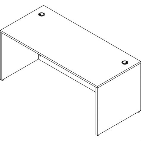 Llr 18207 Lorell Essentials Series Rectangular Desk Shell Lorell Furniture