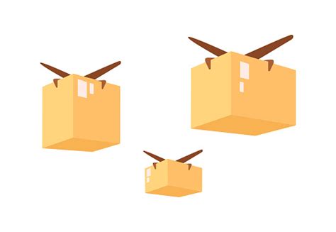 무인 항공기에 의한 작은 소포 배달 고립 된 Ltl 선적 및 물류 빠른 운송을 지원하는 현대 기술 플랫 만화 스타일의 벡터 Multicopter에 대한 스톡 벡터 아트 및