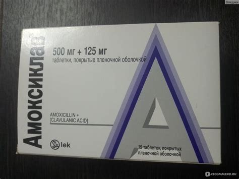 Антибиотик Lek Амоксиклав «Эффективный антибиотик отзывы