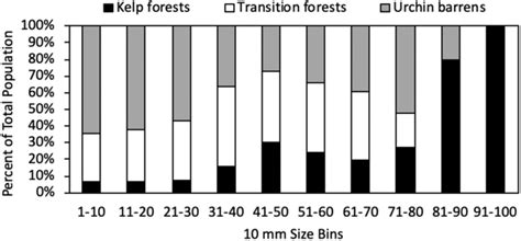 Stacked Bar Chart Showing The Percent Contribution Of Different Size Download Scientific