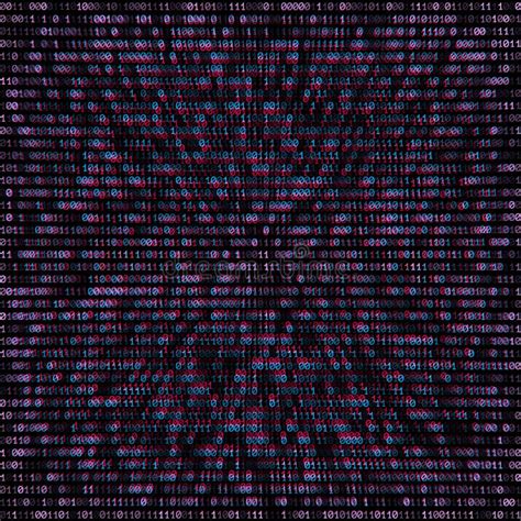 Vector Binary Code White Background Big Data And Programming Hacking