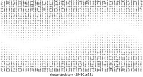 Wavy Binary Code Halftone Gradient Bg Stock Vector Royalty Free 2545016951 Shutterstock