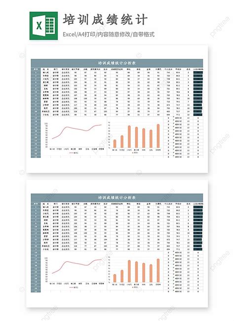 Excel Chart For Statistical Analysis Of Training Results Template Download On Pngtree
