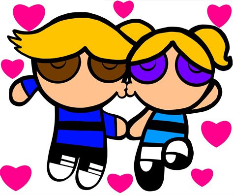 Bubbles And Boomer Kissing By Animeangelartist On Deviantart