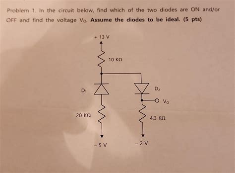 Solved Problem In The Circuit Below Find Which Of The Chegg Com