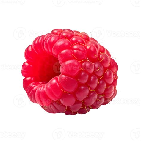 Ai Generated Close Up Photo Of Fresh And Ripe Raspberry Without Background 37752425 Png