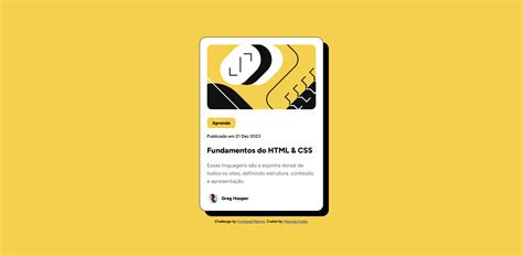 Github Marcelacostaa Blog Preview Card Cart O De Blog