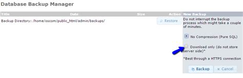 Backup Or Restore Database • Oscommerce Tutorial Fastcomet