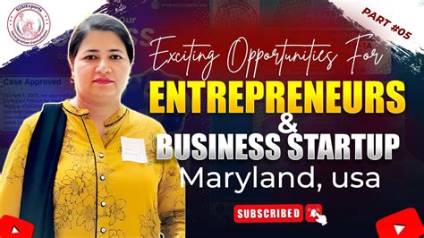 Exciting Opportunities For Entrepreneurs And Startups In Maryland Usa