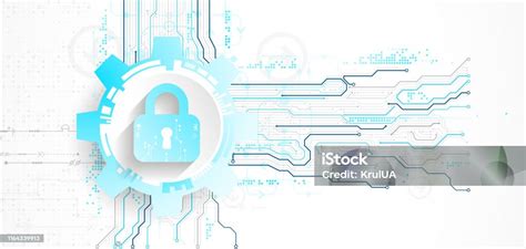 보호 개념입니다 메커니즘 시스템 개인 정보 보호를 보호합니다 가상현실에 대한 스톡 벡터 아트 및 기타 이미지 가상현실 건강관리와 의술 공학 Istock