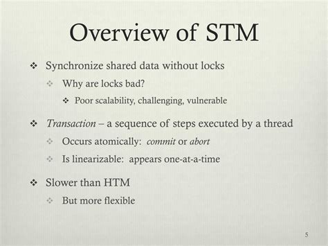 Ppt Software Transactional Memory Powerpoint Presentation Free