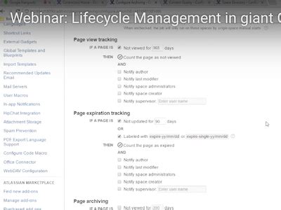 Content Lifecycle Management In Large Confluence Instances News Tips Guidance For Agile