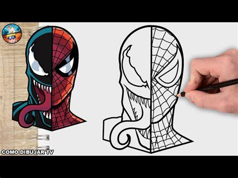 Boceto De Spiderman Y Venom