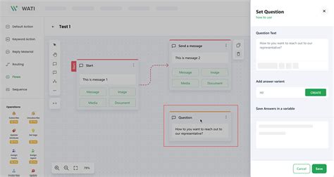 Flow Builder For Chat Bot Wati Behance