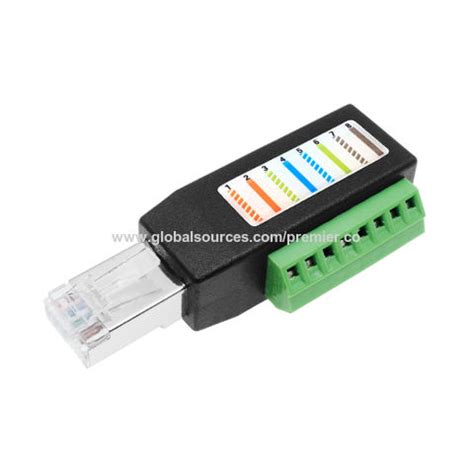 China CAT5 CAT6 Solderless RJ45 Male To Terminal Block Adapter On Global Sources RJ45 Terminal
