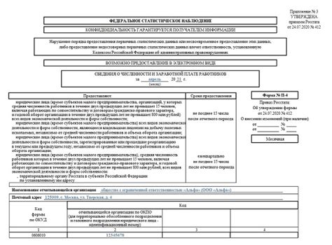 Новая форма П 4 статистика в 2021 году инструкция по заполнению сроки сдачи