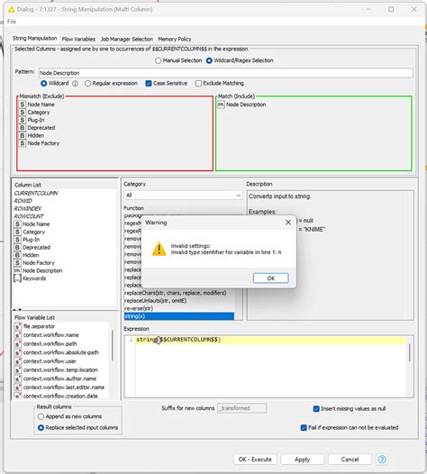 String Manipulation Multi Column Convert To String Fails Feedback And Ideas Knime Community