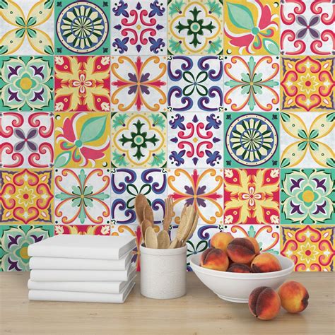 Seville Tile Stickers Spanish Tile Suitable For Wall And Floor