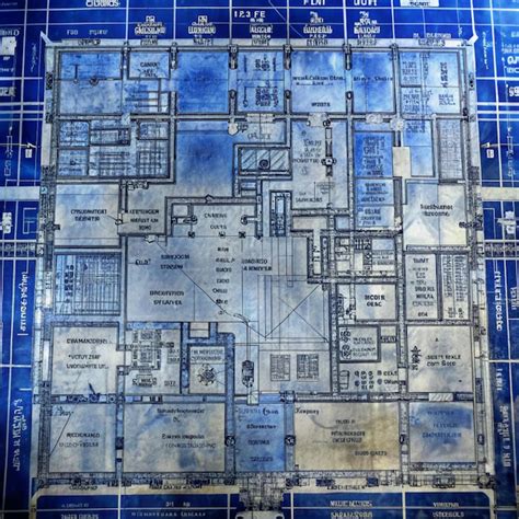 Architectural Blueprints And Technical Design Layouts Showcasing