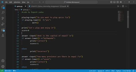 Rupesh Kumar Yadav On Linkedin Python Internship Programmingfun