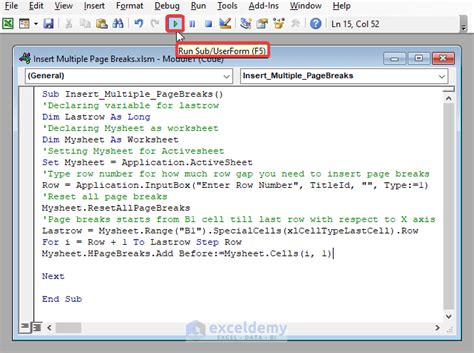 how to insert multiple page breaks in excel 2 methods exceldemy