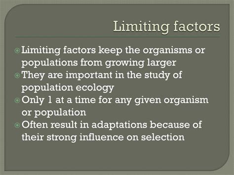 Ppt Aim Swbat Differentiate Between Density Dependent And Density Independent Limiting