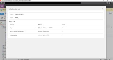 Solution Layering Know The Dynamics