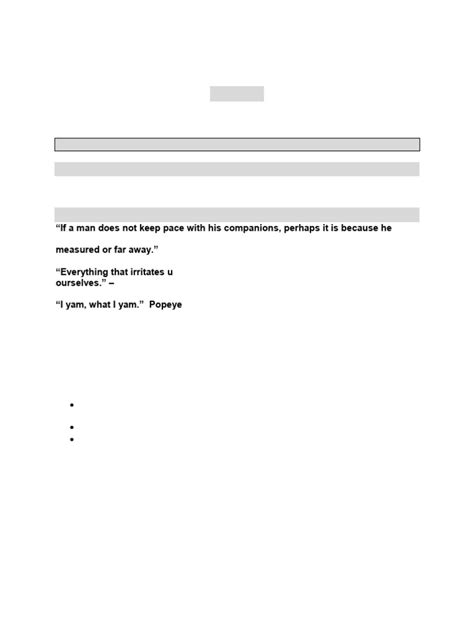 Personality Exercise Pdf