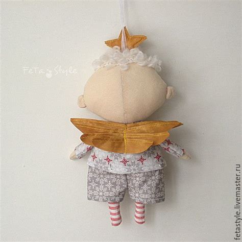 Ангел Рождественская Звездочка Кукла текстильная Игрушка на Елку купить в интернет магазине