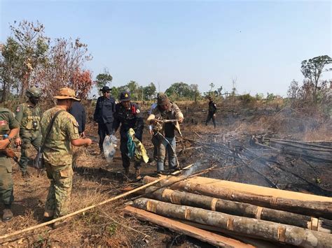 សមត្ថកិច្ចខេត្តមណ្ឌលគិរី រកឃើញទីតាំងទន្ទ្រានដីព្រៃជាច្រើនពាន់ហិកតា